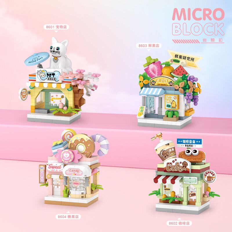 Jual LOZ Micro Block street shop building | Shopee Indonesia