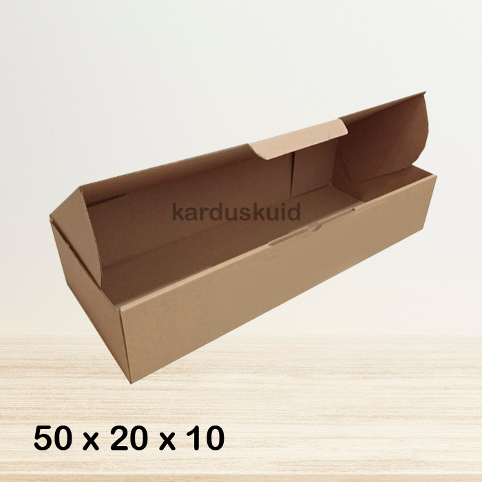 Jual Kardus 50 x 20 x 10 cm die cut tipe E Flute K150 box kotak karton ...