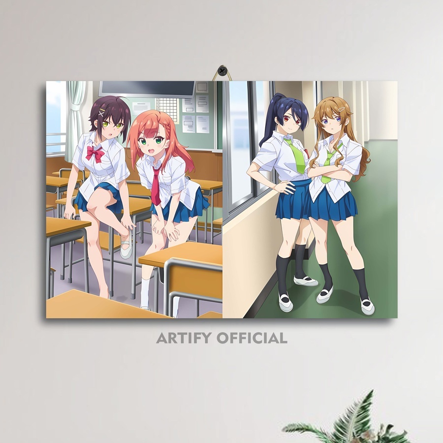 Jual Poster Kayu Gambar Waifu Kawaii The Dreaming Boy Is A Realist
