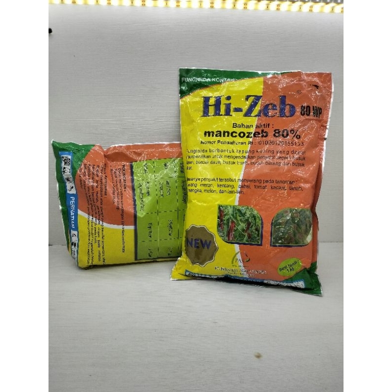 Jual FUNGISIDA HI ZEB 80WP 1KG mankozeb obat busuk daun buah batang ...