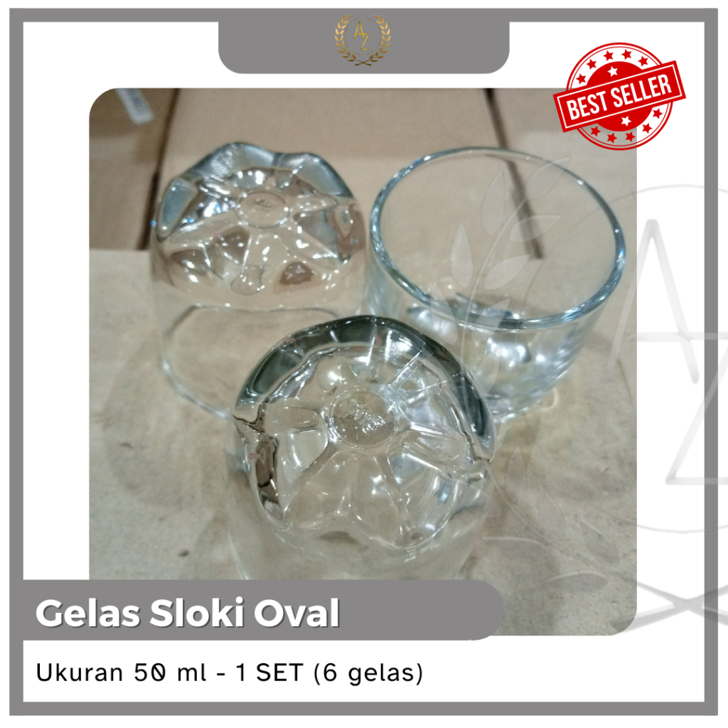 Jual Gelas Sloki Oval / Sloki Kaca Oval / Shot Glass / Soju Glass ...