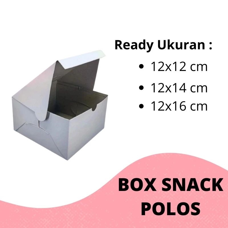Jual dus / kotak putih polos isi 100 (ukuran pilih divarian) | Shopee ...