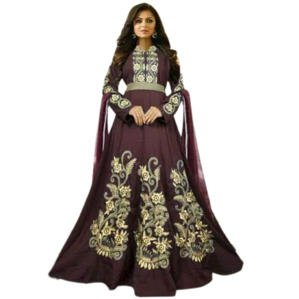 Jual REAL VIDEO!!! OK2312 Gamis India Bordir Arran 6WARNA | PS | Maxi ...