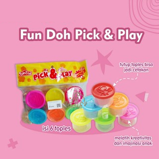 Jual Playdoh mini isi 6 pack original / play-doh / play doh plastisin ...