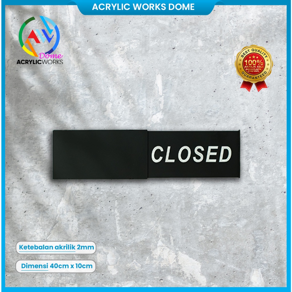 Jual Akrilik Open Close: Penanda Buka Tutup Elegan Open Close Sign ... Jual Akrilik Open Close: Penanda Buka Tutup Elegan Open Close Sign ...