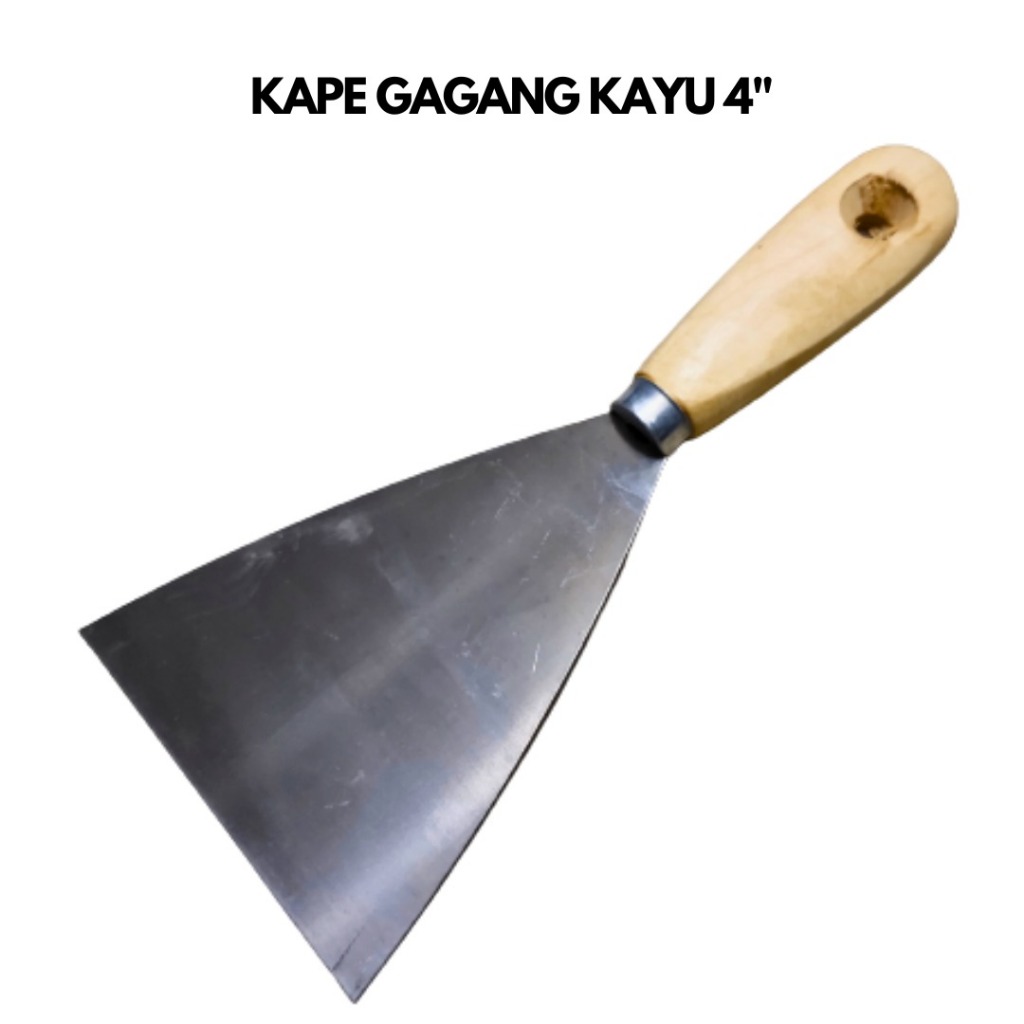 Jual RRT Kape 4" Gagang kayu I Skrap I Scrap I Sekrap TOT Termurah ...