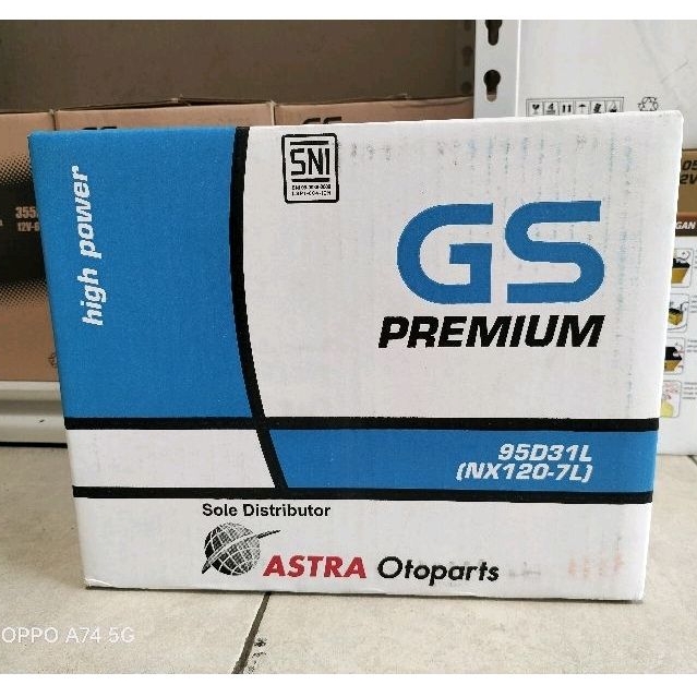 Jual Aki basah GS Astra Premium 95D31L (NX120-7L) Land Cruiser, Pajero ...