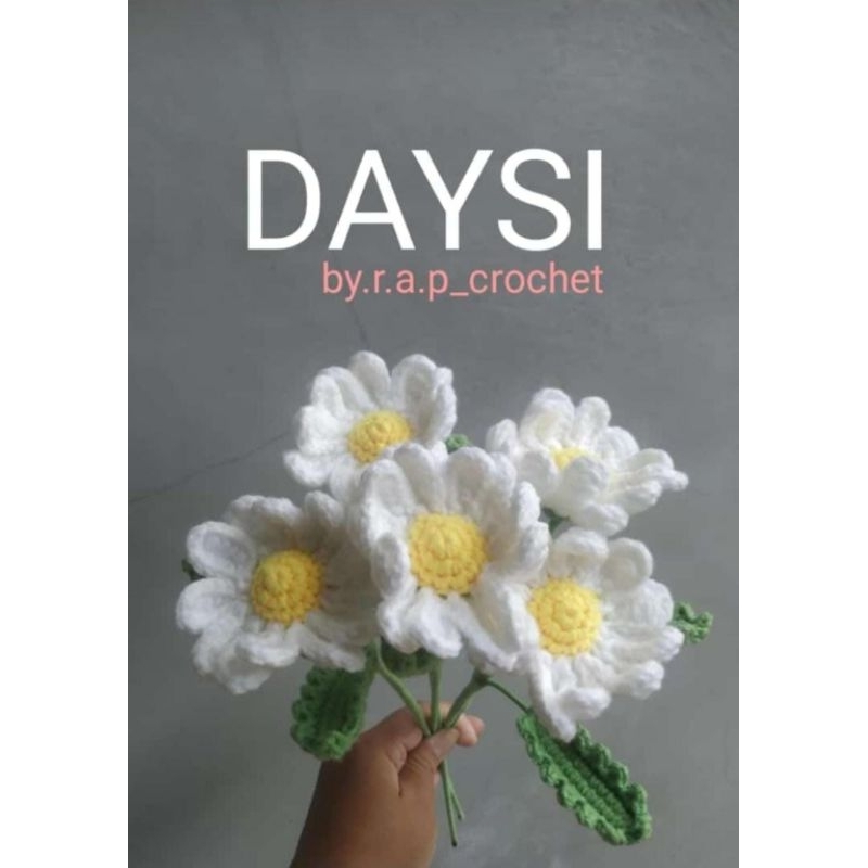 Jual DAYSI FLOWER CROCHET/ Bunga Daysi Rajut | Shopee Indonesia