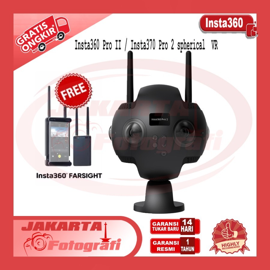 Jual Insta360 Pro II Insta370 Pro 2 spherical VR 360 8K Camera - RESMI ...