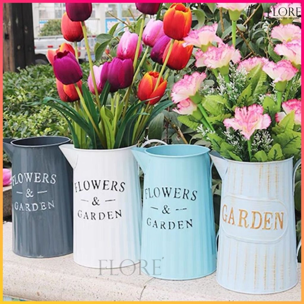 Jual Pot bunga kaleng flowers & garden tanaman Artificial Vas bunga ...