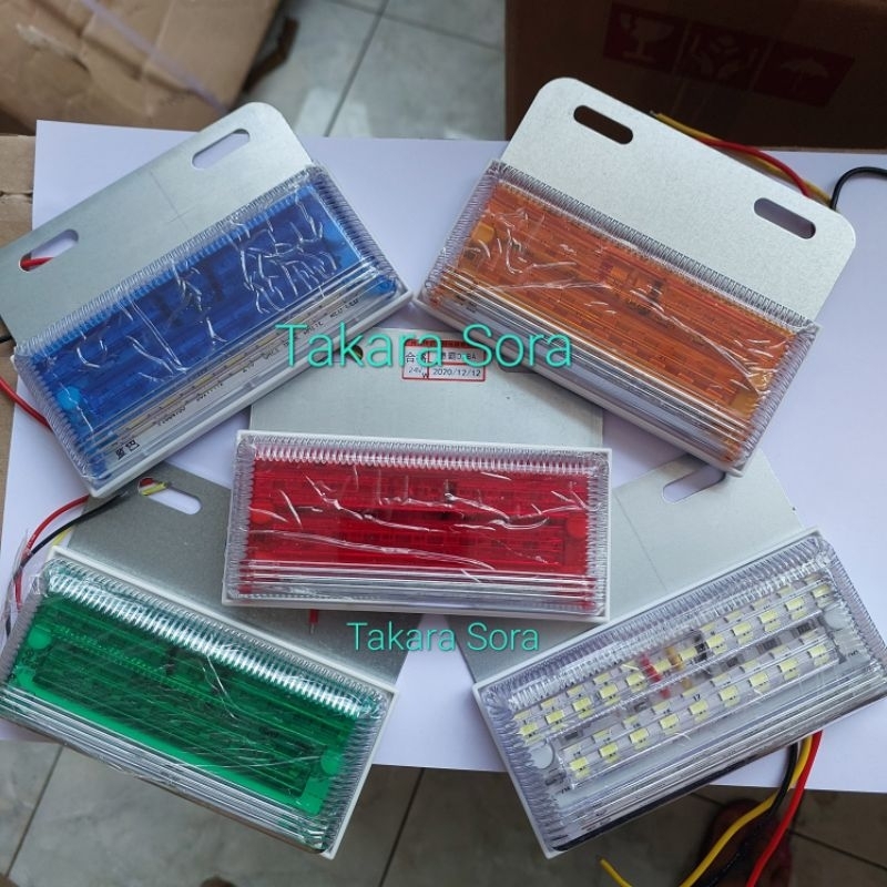 Jual 1Pcs ( Eceran ) LAMPU LED PIPIH / SLIM TRUCK / LAMPU BAK MOBIL TRUK 24 Volt / 30 Led Fuso ...