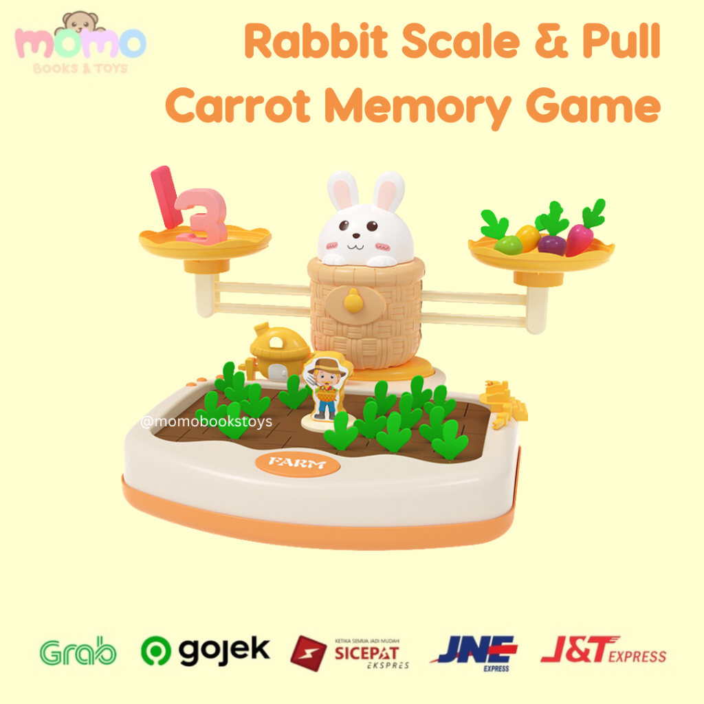 Jual [MOMO] 2 in 1 Rabbit Scale Balance Math and Memory Game Pull ...