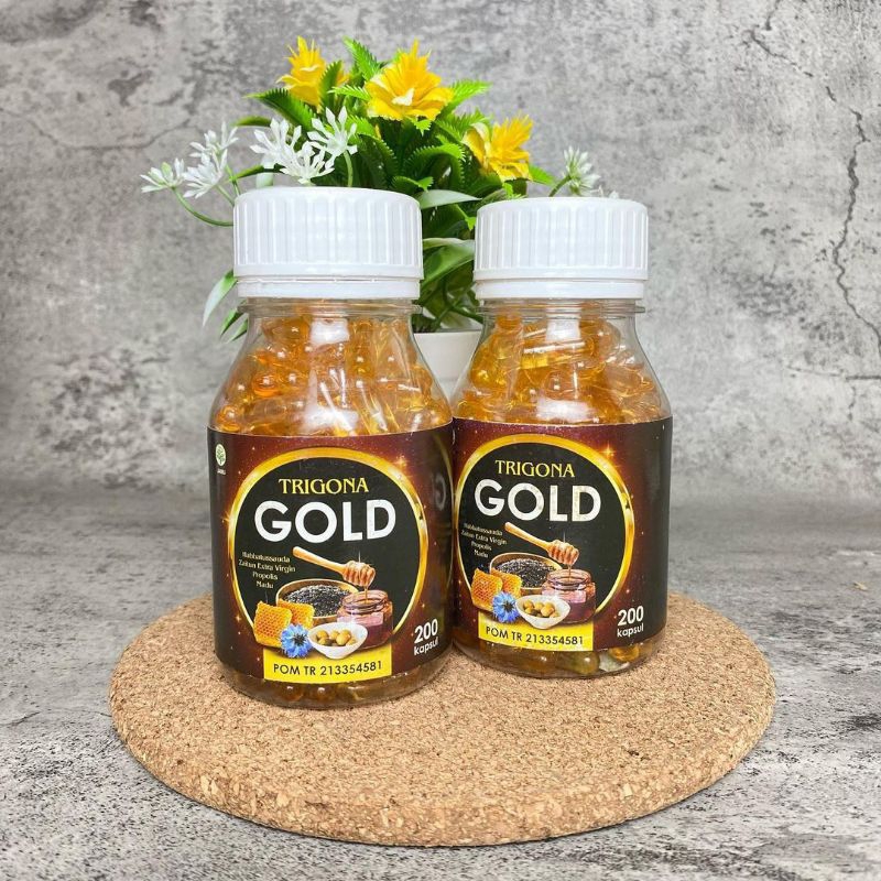Jual HABBATUSSAUDA MINYAK TRIGONA GOLD ISI 200 kapsul | Shopee Indonesia