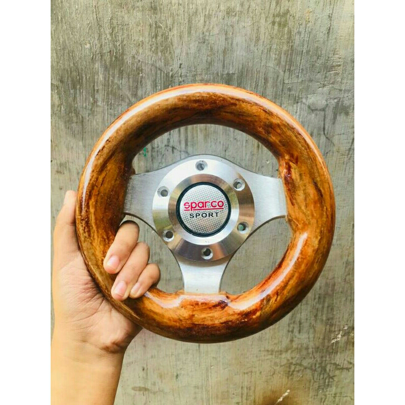 Jual setir mobil racing kayu jati ukuran 8-15 inci palang 3 | Shopee ...