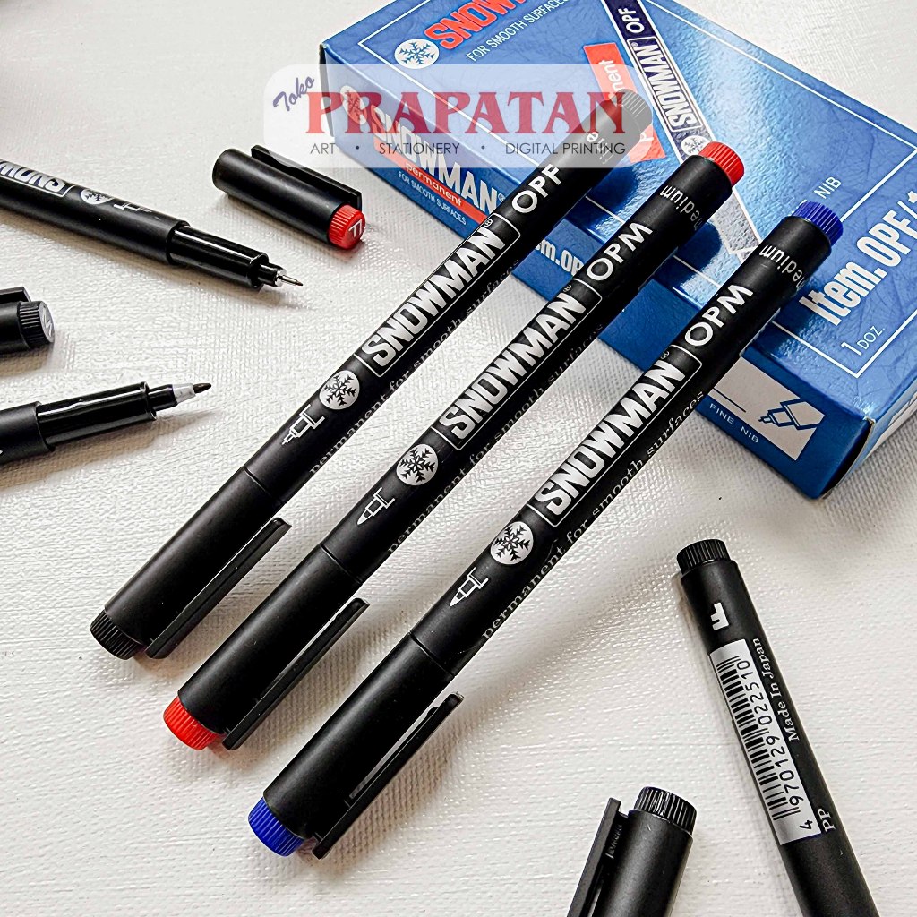 Jual Snowman OPF-OPM Permanent Marker | Spidol Permanen | Shopee Indonesia