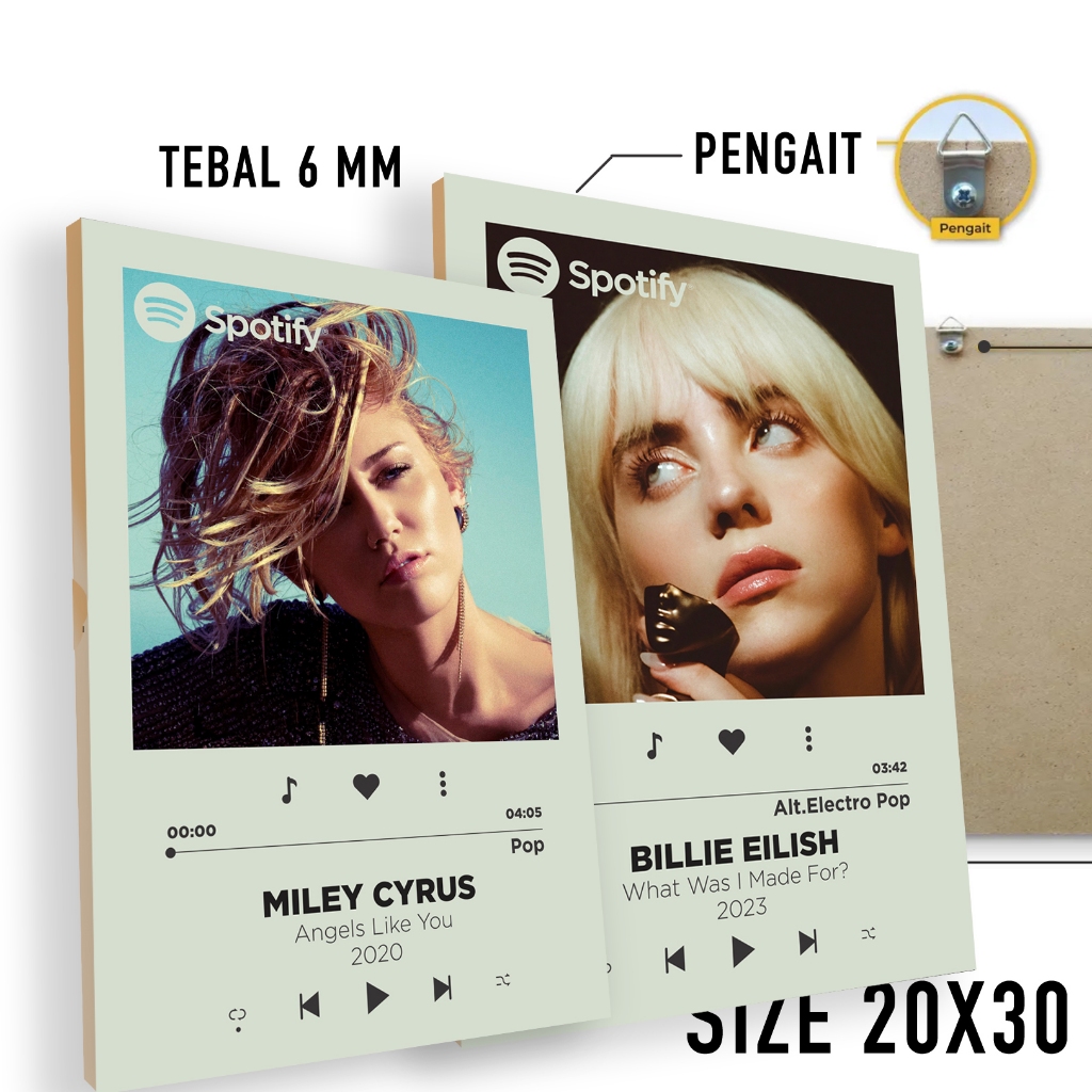 Jual Poster Music Media Player Spotify Custom | Shopee Indonesia