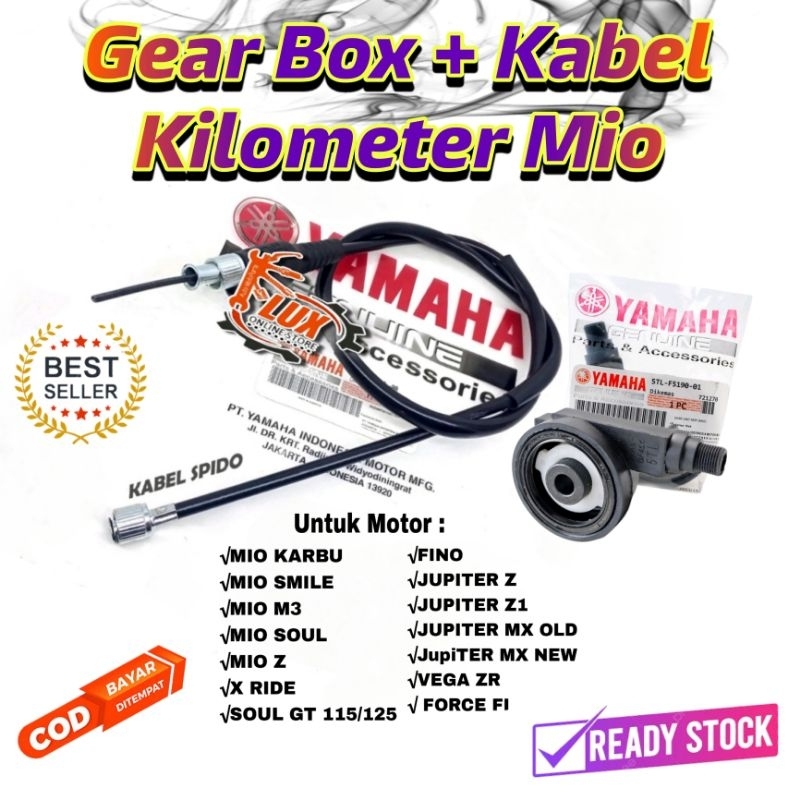 Jual Paket Murah Gear box Mio + Kabel Speedometer Mio Sporty Mio Karbu Mio Smile X RIDE SOUL GT ...