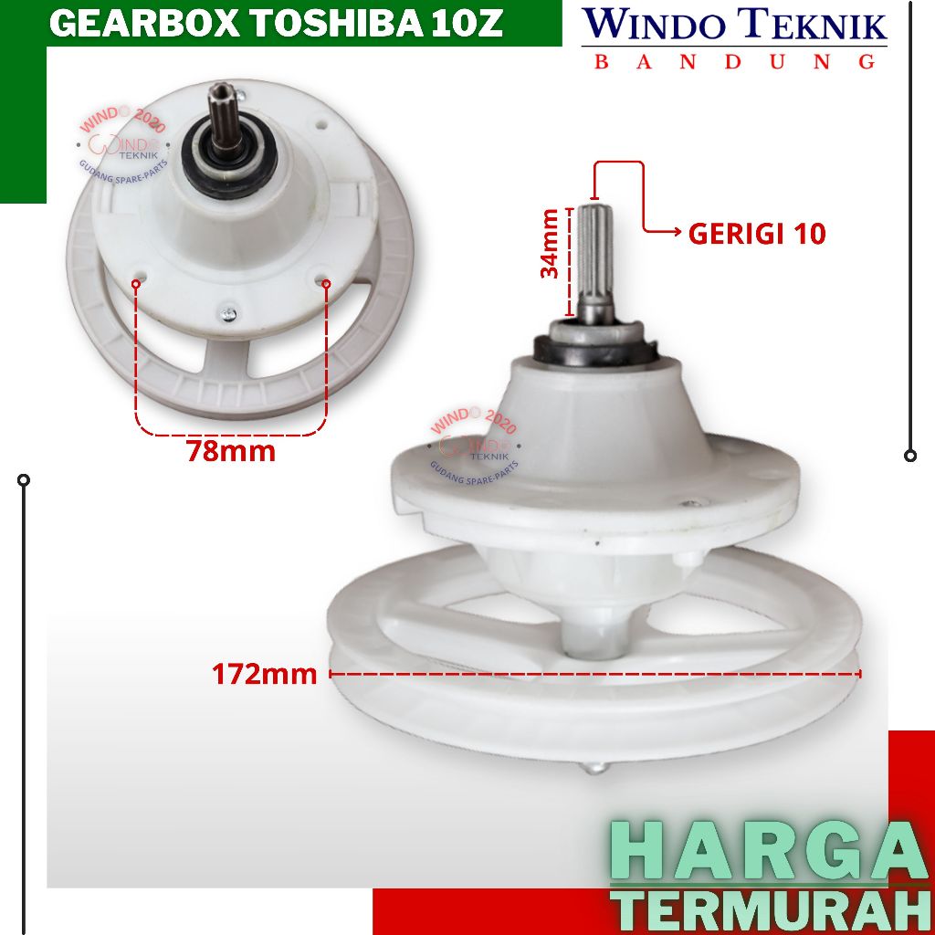 Jual GEAR BOX MESIN CUCI TOSHIBA | GEARBOX / GIRBOX / GERBOX PENCUCI ...