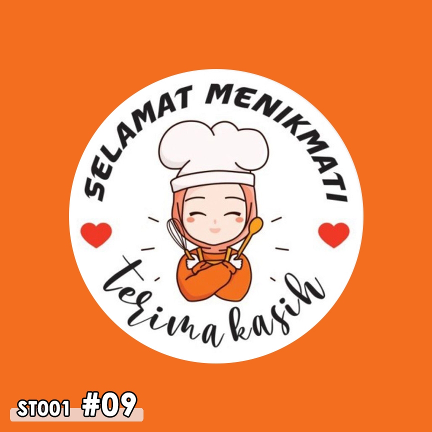 Jual Sticker Roll Tempat Makan Karakter Lucu 500 pcs 2.5 cm Stiker ...