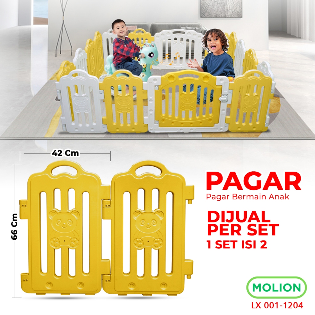 Jual MOLION Pagar Mainan Anak Pagar Satuan Playfance Playgym Bayi Kolam ...