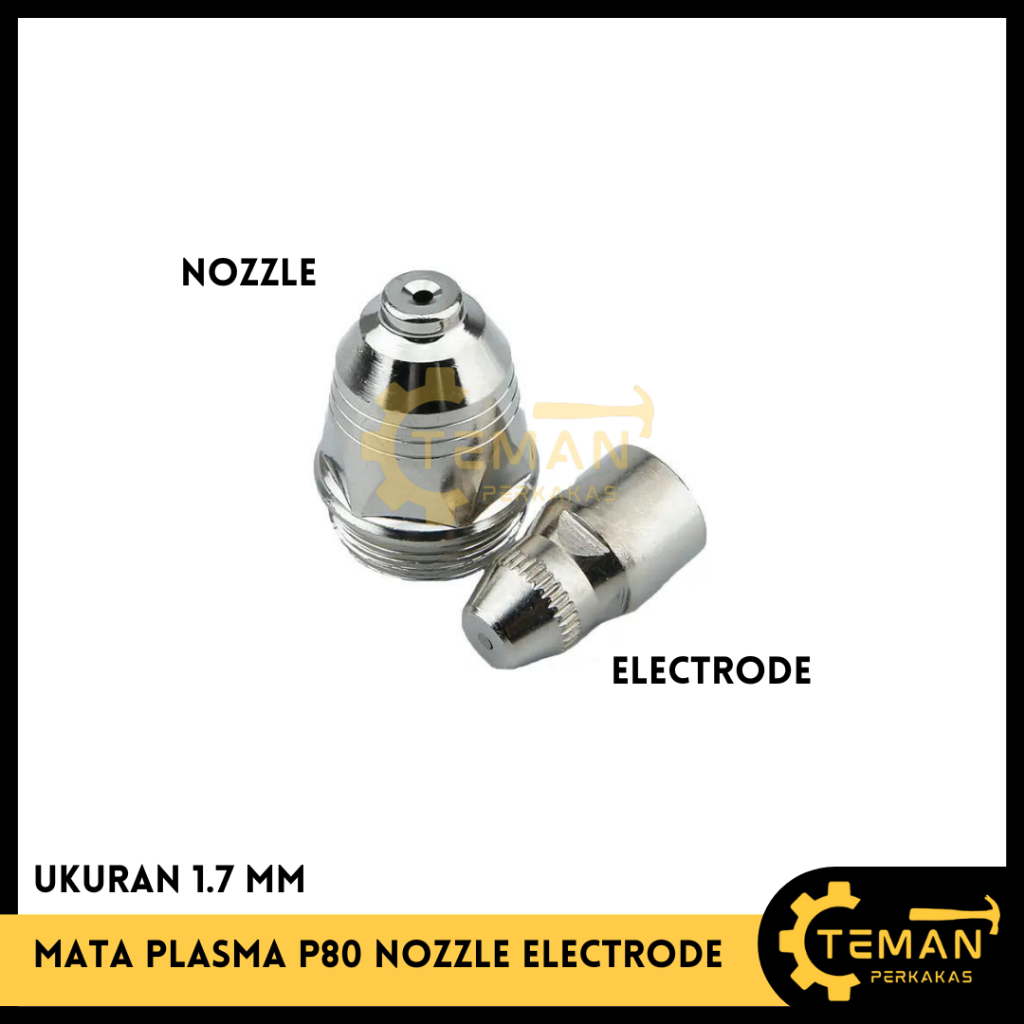 Jual Mata Plasma P80 Nozzle Electrode 1.7 MM (10 SET) / P80 Plasma ...