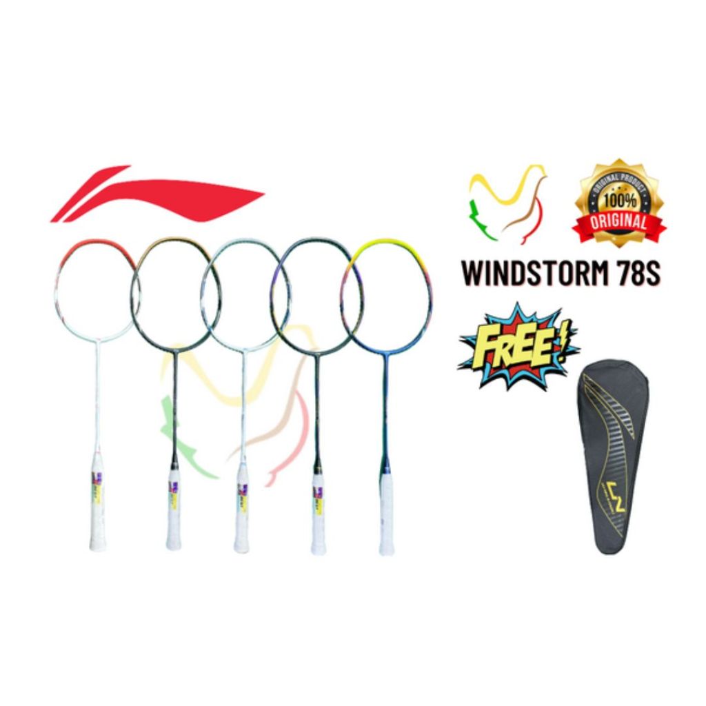 Jual RAKET BADMINTON LINING WINDSTORM 78S 78 S 78 SERIES ORIGINAL ...