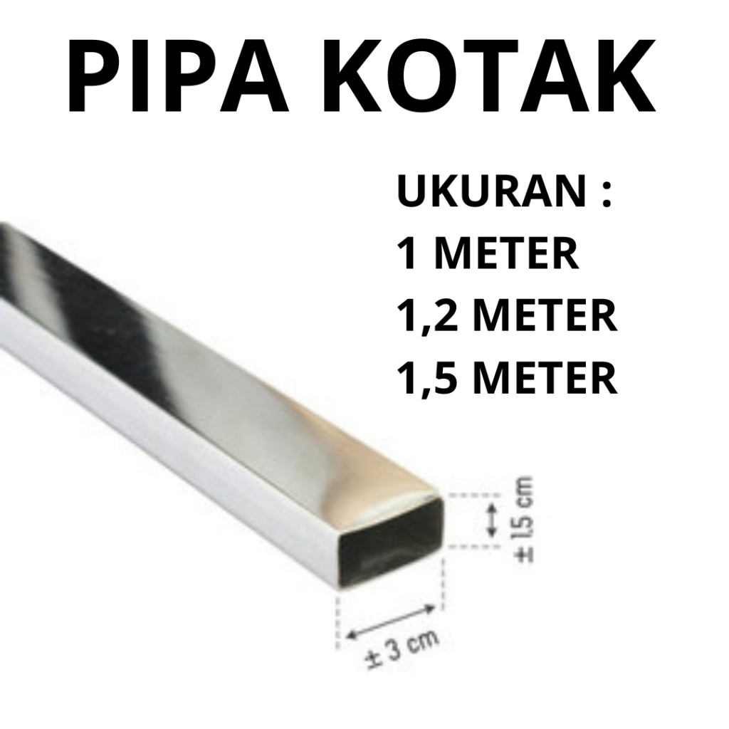 Jual Pipa Kotak Chrome / Pipa Hanger Seruling / Gantungan Baju Besi ...