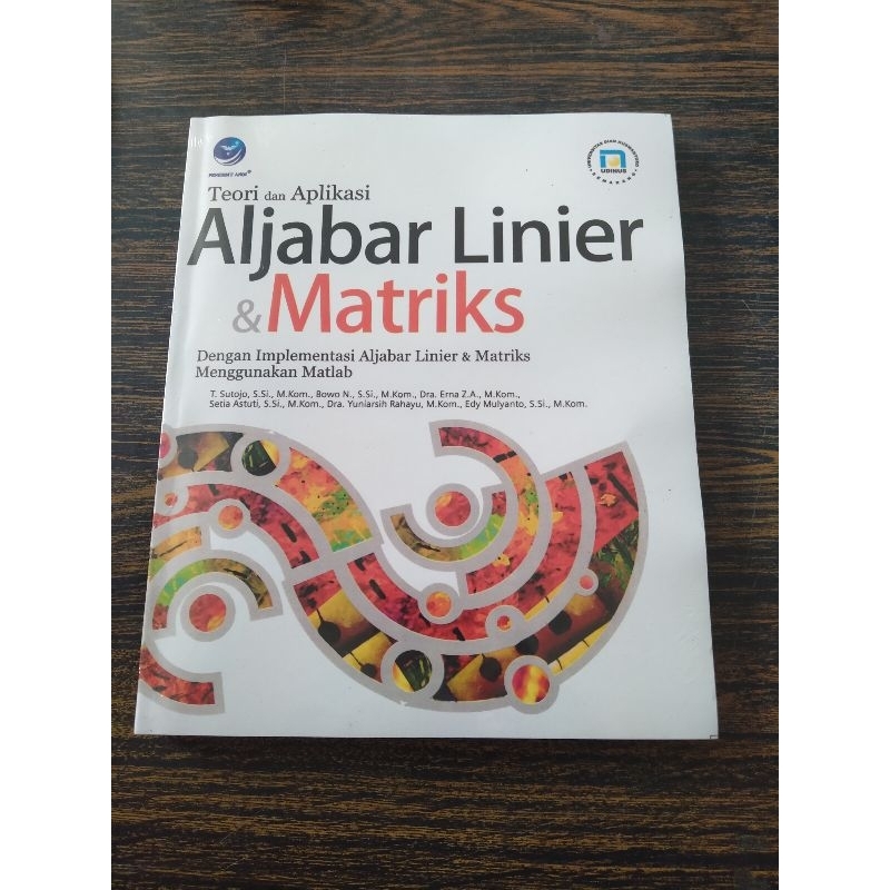 Jual BUKU TEORI DAN APLIKASI ALJABAR LINIER DAN MATRIKS | Shopee Indonesia