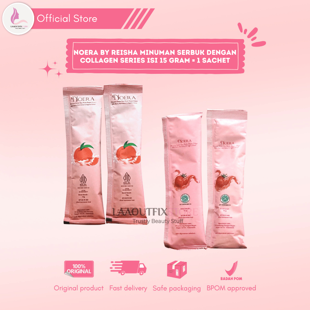 Jual NOERA BY REISHA MINUMAN SERBUK DENGAN KOLAGEN SERIES ISI 15 GRAM ...