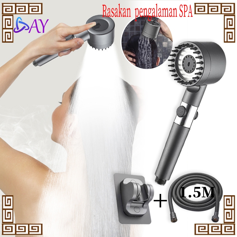 Jual Shower Pijat 4in1 Kepala Shower /Kamar Mandi Saringan Bawaan/4-Mode Hand Shower/Semprotan ...