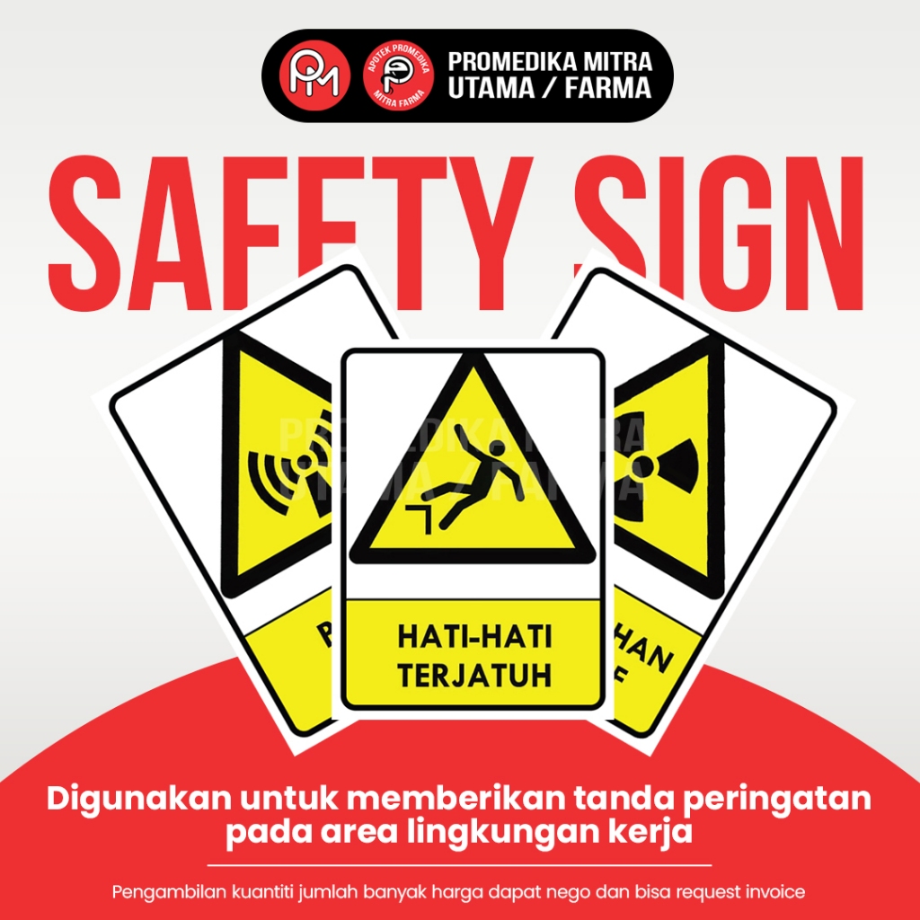Jual Stiker Rambu-Rambu Peringatan K3 / Sticker Safety Sign K3 | Shopee ...