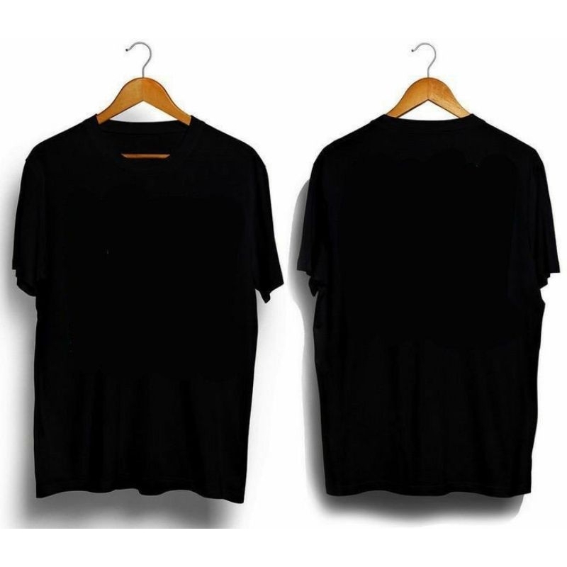 Jual kaos polos jet black(HITAM PEKAT) | Shopee Indonesia