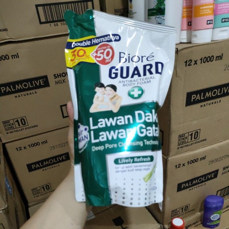 Jual sabun mandi biore guard / biore hijau 800ml | Shopee Indonesia