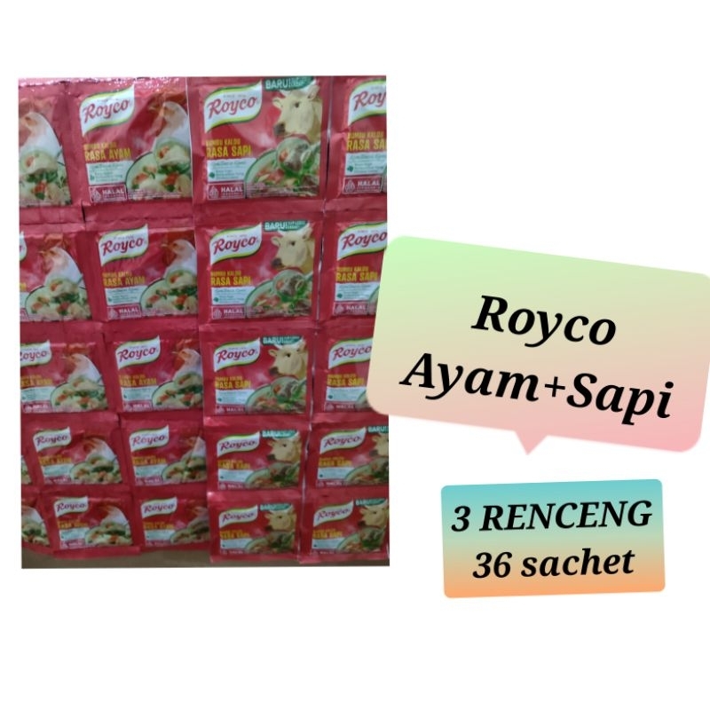 Jual Royco Kaldu Sapi / Ayam 12×8g 3 Renceng | Shopee Indonesia