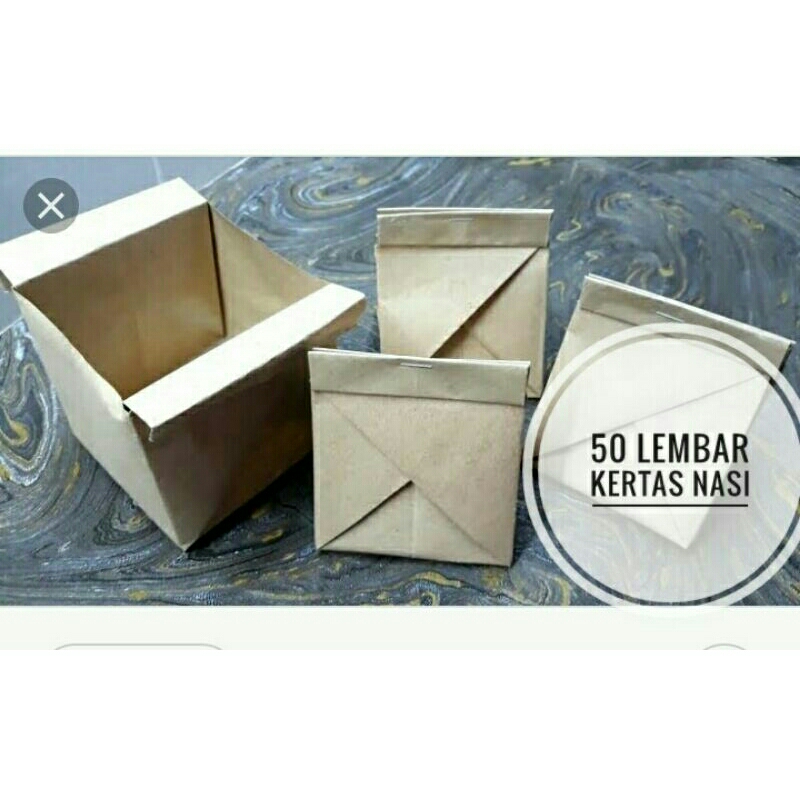 Jual Kertas Nasi tigon orange isi 50lembar / Bungkus Nasi | Shopee ...