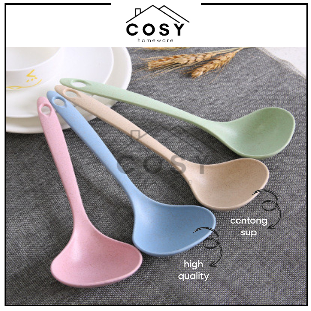 Jual COSY Centong Sendok Besar Gagang Panjang Kuah Plastik Jerami ...