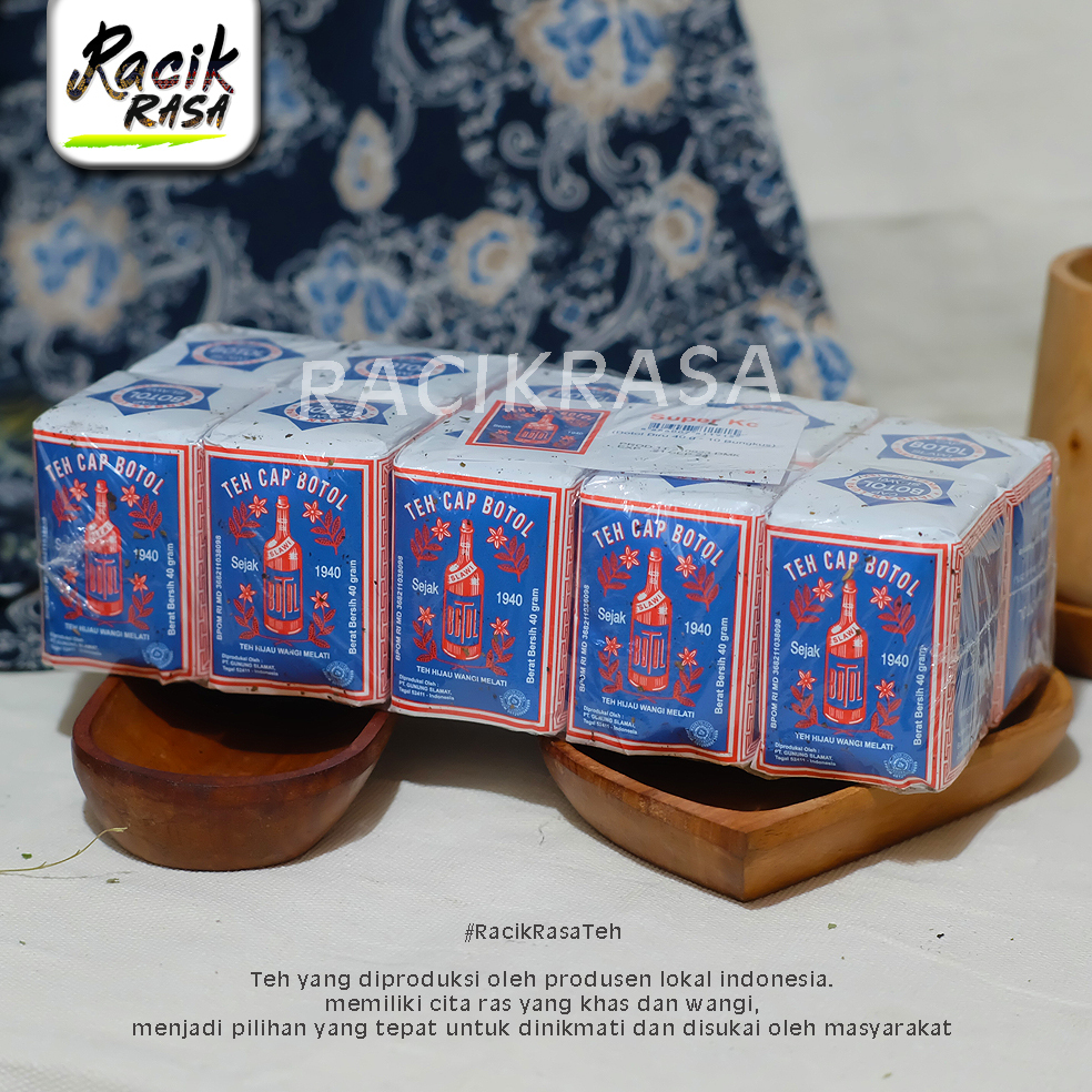 Jual RACIK RASA |[ SLOP ] TEH CAP BOTOL BIRU 40 GRAM SLOP TUBRUK TEH ...