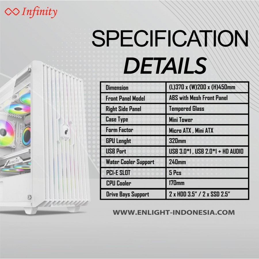 Jual Casing PC Infinity Poseidon V3 | Shopee Indonesia