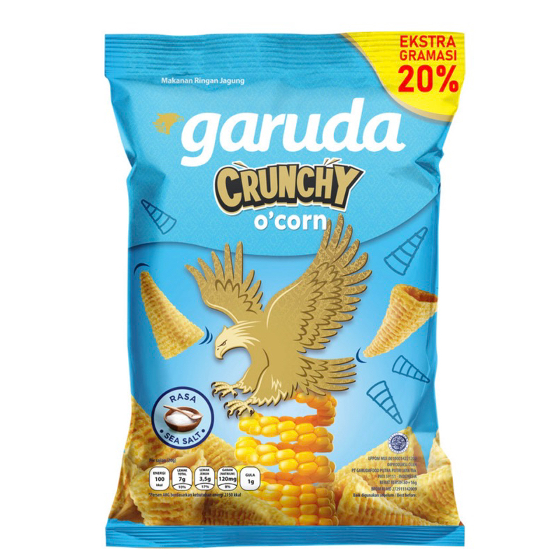 Jual Garuda Snack Crunchy O’Corn Seasalt 84 gram | Shopee Indonesia