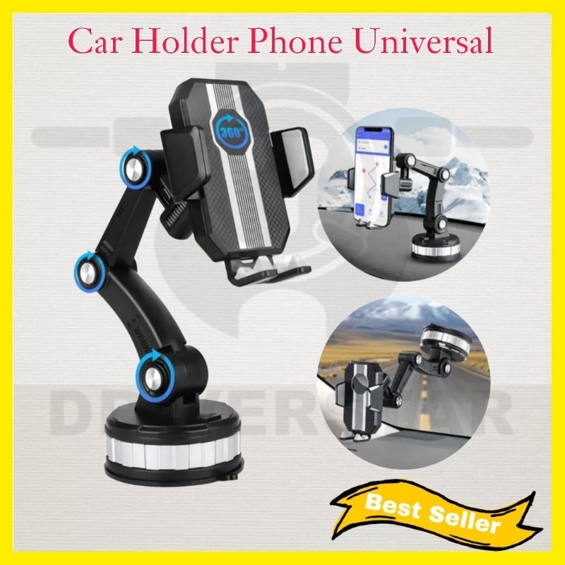 Jual Phone Holder Mobil 4 in 1 Universal Smart Lock | Shopee Indonesia