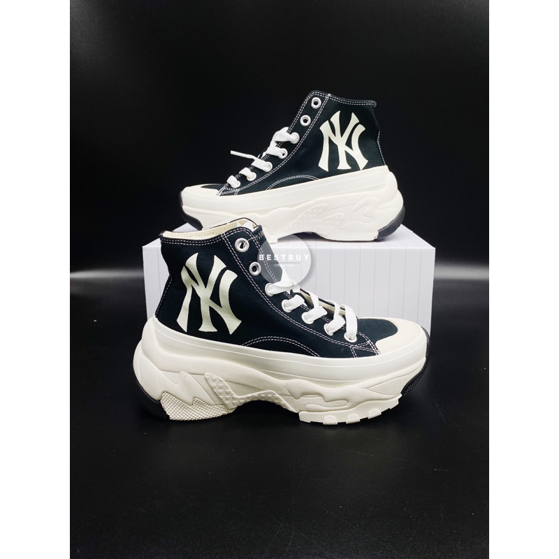 Jual SEPATU MLB CHUNKY HIGH NEW YORK NY YANKEES BLACK WHITE | Shopee ...