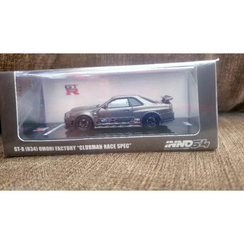 Jual Diecast Inno64 Nissan Skyline GTR R34 Omori Factory Clubman Race segel | Shopee Indonesia