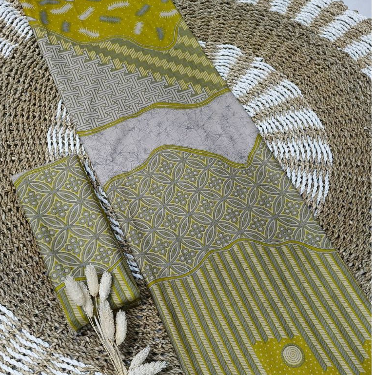 Jual Kain Batik Kuning Lemon Lurik 2 Meter Pekalongan Motif 210cm x ...