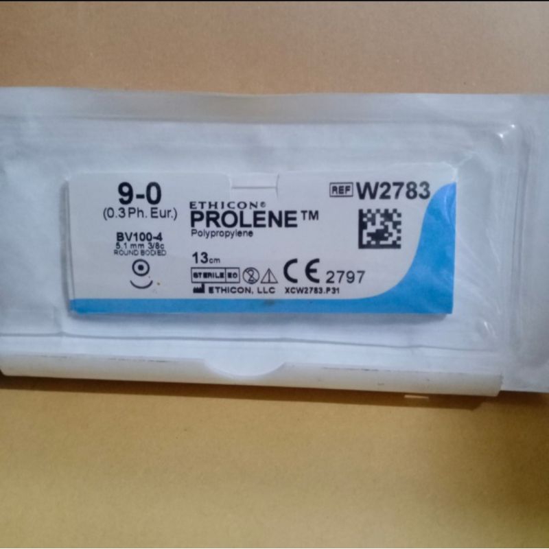 Jual PROLENE 9/0 ROUNDBODIED W2783 (MONOFILAMENT NON ABSORBABLE ...