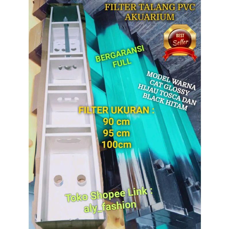 Jual FILTER TALANG AKUARIUM UK100CM/95CM/90CM/PVC WARNA CAT GLOSS BLACK ...