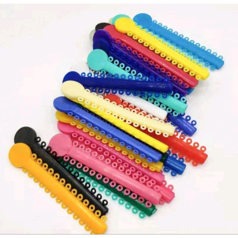 Jual Karet power 0 ecer// (isi 5 warna mix)Karet behel ECER//Warna mix ...