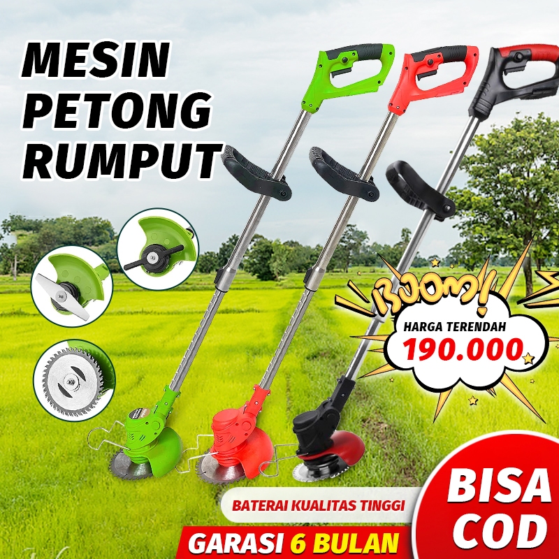 Jual Mesin Potong Rumput Batrai Mesin Pemotong Rumput Listrik Pemotong ...