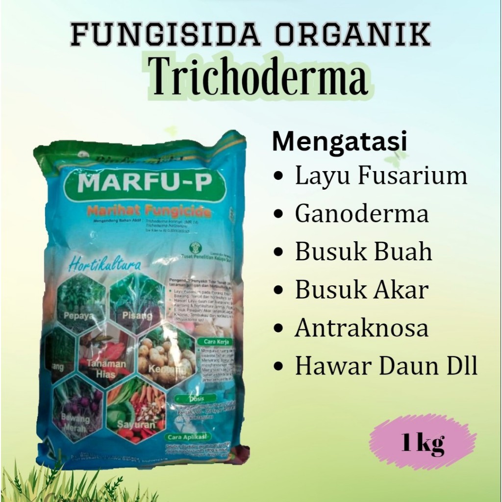 Jual Marfu P Fungisida Organik Trichoderma 1 kg Pupuk Hayati Organik ...