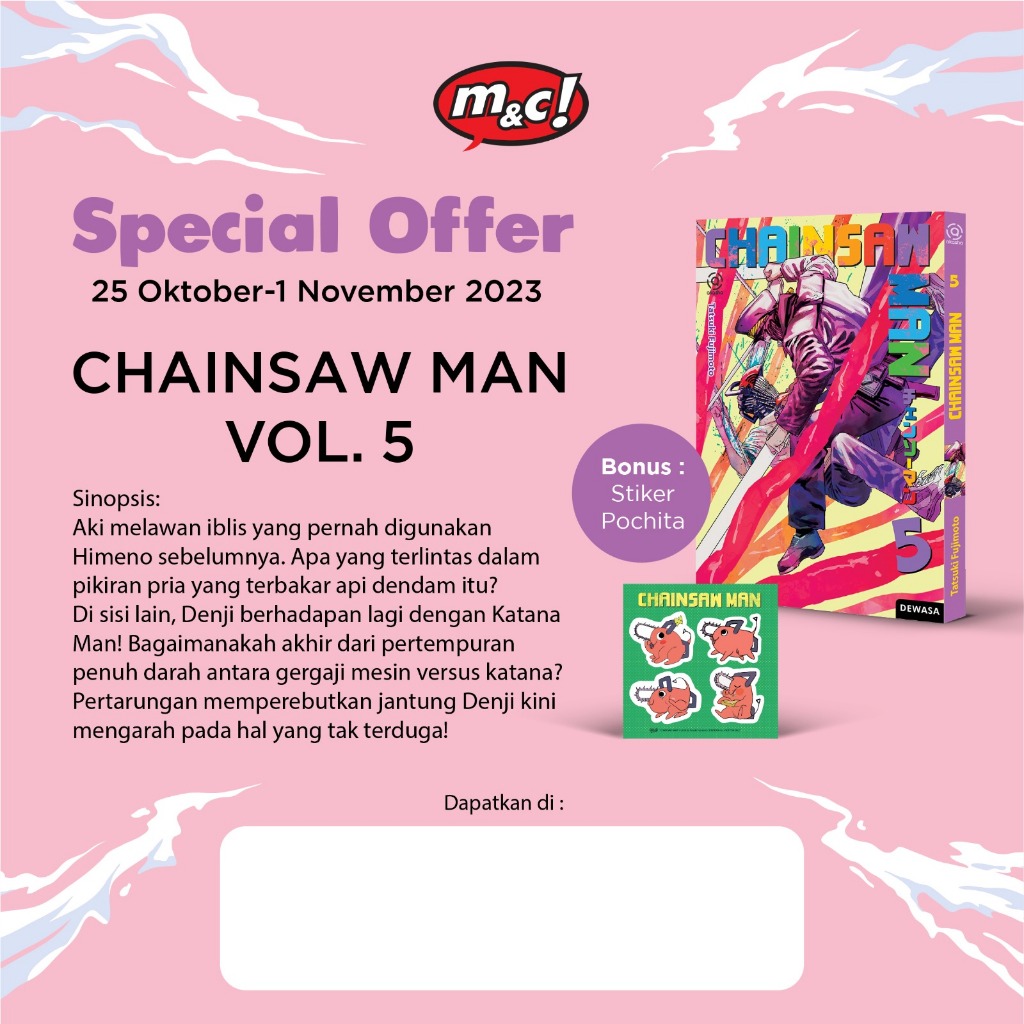 Jual Chainsaw Man vol. 01, 02, & 05 - Tatsuki Fujimoto | Shopee Indonesia