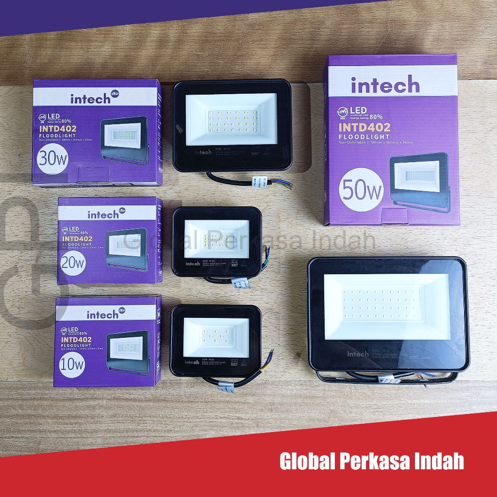 Jual Intech Inlite Lampu Sorot Flood Light Led 10w 20w - INTD402 ...